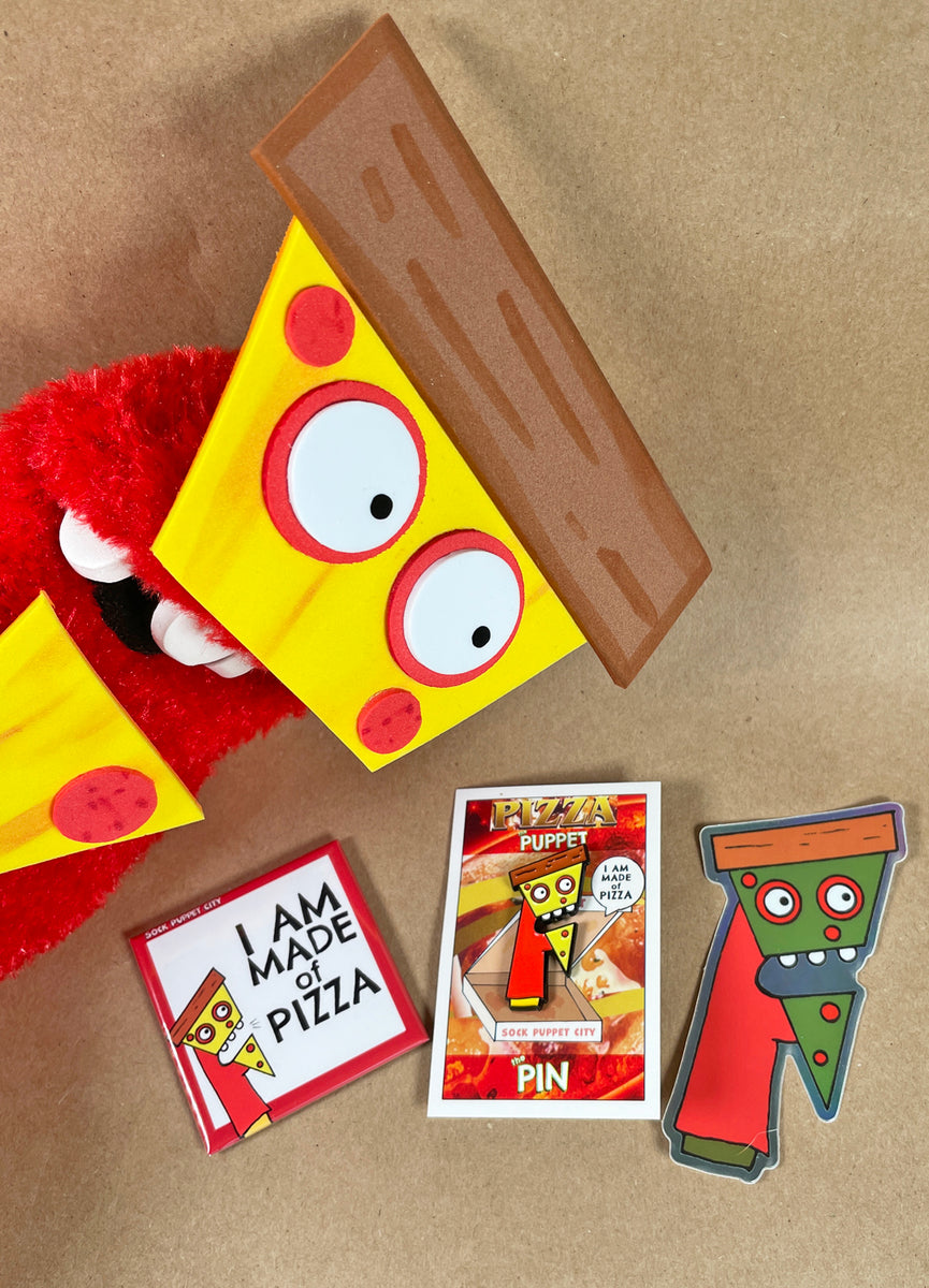 Pizza the Puppet the Pin – Sock Puppet City