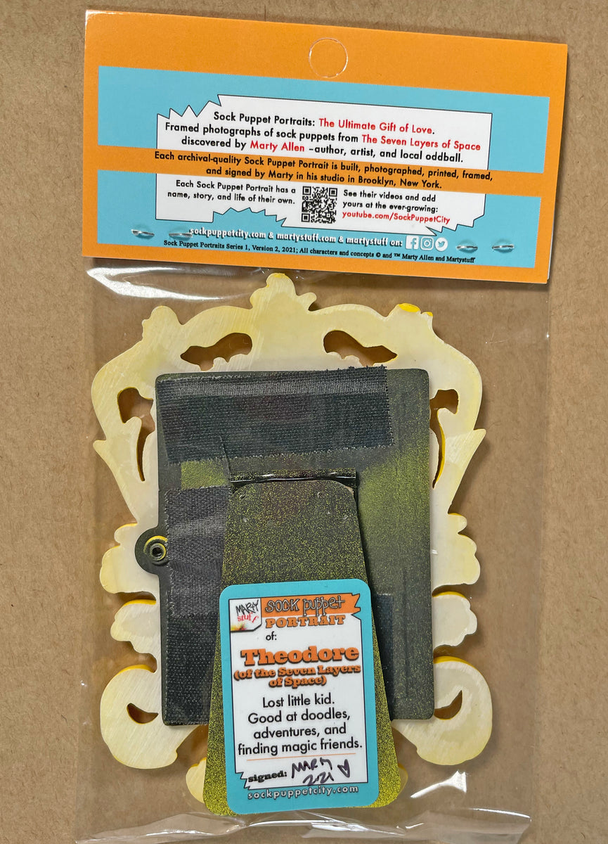 Sock Puppet Portrait of Theodore – Sock Puppet City